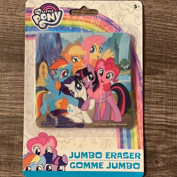 My Little Pony | Toys | New Double Pack Jumbo Erasers My Little Pony ...